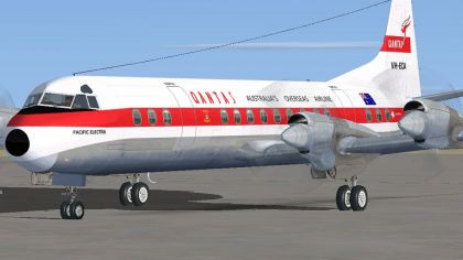 Qantas Lockheed L-188C Electra for FSX