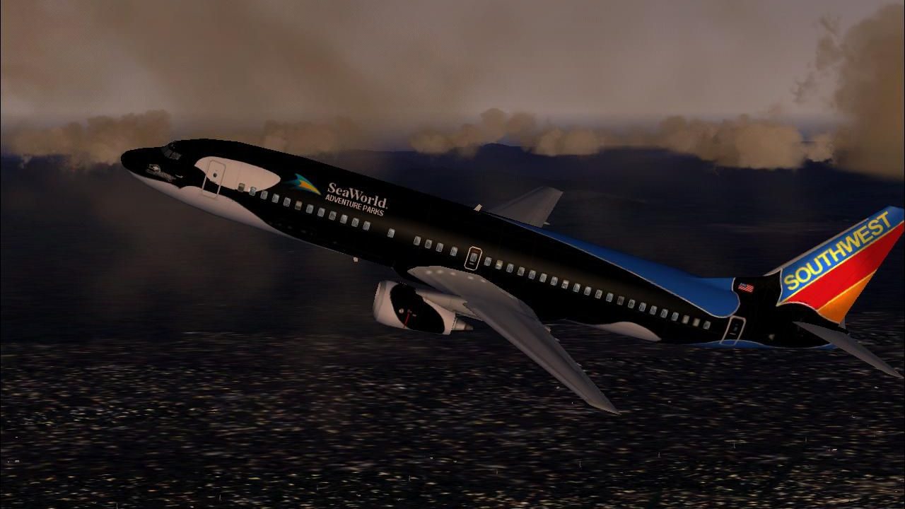 Southwest Airlines Boeing 737-400 "Shamu" for FS2004