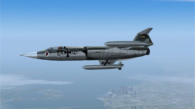 Lockheed F-104 in 4 Liveries incl. USAF & NASA for FS2004