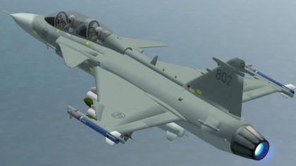 FS2004/F2002 SAAB JAS39 Gripen A/B for FS2004