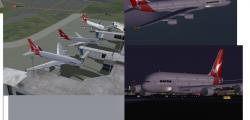 Qantas Airbus A380 Textures for FS2004