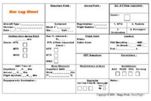 NAV LOG Sheet for FS2004