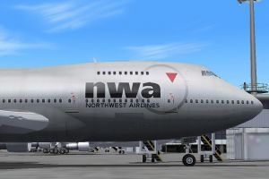 Northwest Airlines Boeing 747-200 N627US for FS2004
