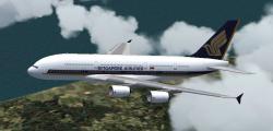 Singapore Airlines Airbus A380 Textures for FS2004