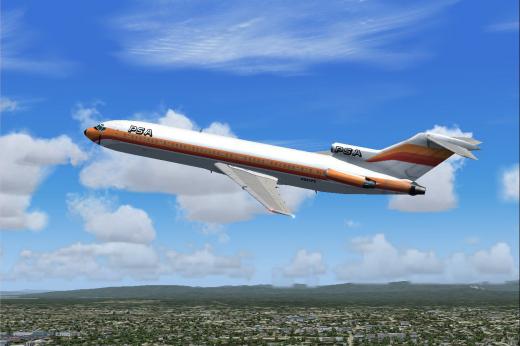PSA Boeing 727-100 for FS2004