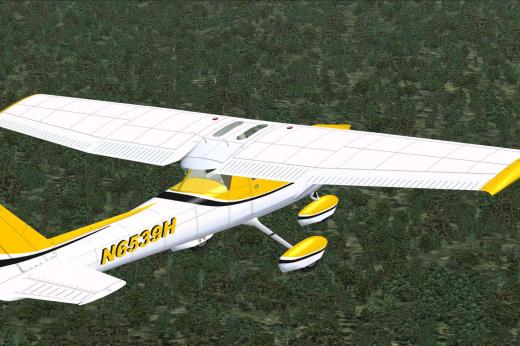 Cub Yellow Cessna 172 N758KD for FSX