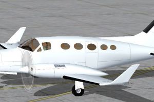 Blank Cessna 414 Chancellor for FSX