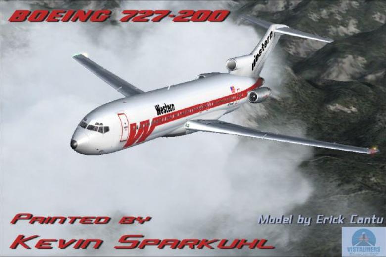 Western Airline Boeing 727-200 2014 for FSX