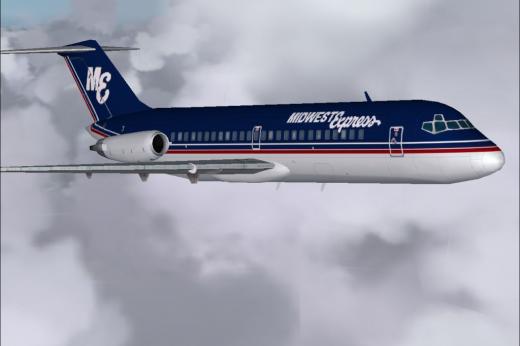 Midwest Express Douglas DC-9-14 N700ME for FS2004