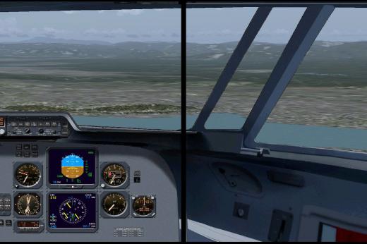 FS2004/FS2002 Fokker 100 panel for FS2004