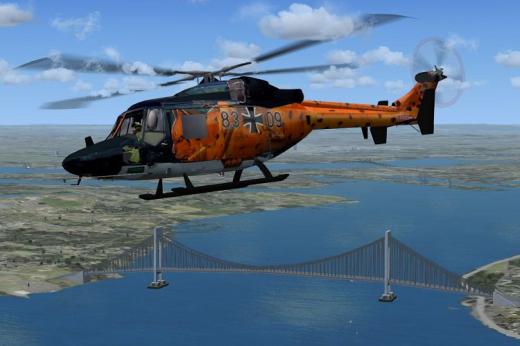 Glass Cockpit Panel For Westland Lynx for FSX