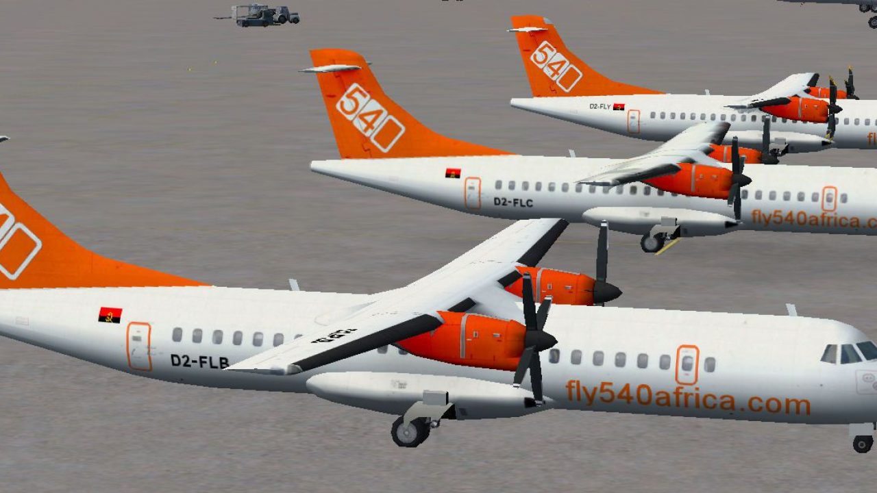 Fly540 Angola Atr 72 Fleet for FSX