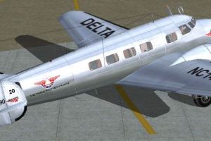 Delta Airlines Lockheed Electra L10A for FS2004