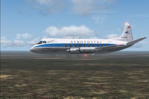 Aloha Airlines Viscount 745 for FS2004