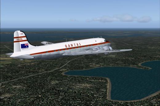 Qantas Douglas DC-3 for FS2004