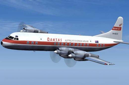 Qantas Lockheed L-188C Electra for FSX