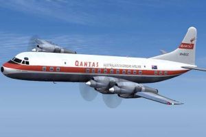 Qantas Lockheed Electra for FS2004