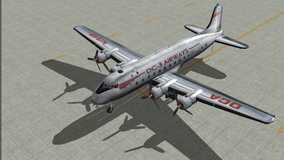 DC-3 Airways Douglas DC-4 N1948 for FS2004