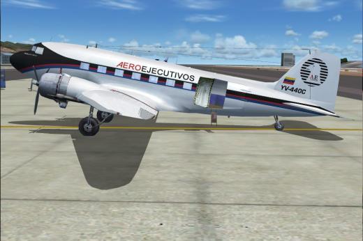 Servivensa Douglas DC-3 YV-147C for FS2004