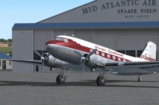 PSA Douglas DC-4 N88747 for FS2004