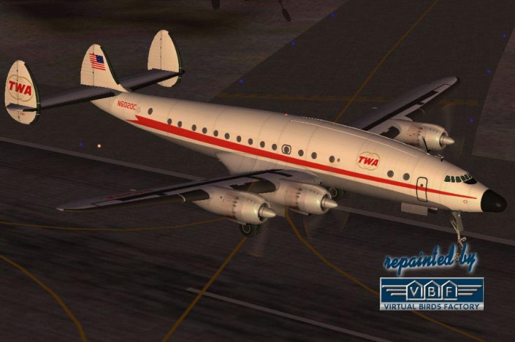TWA Lockheed L-749 N6003C for FS2004
