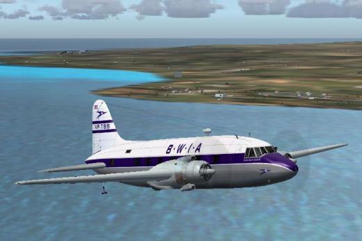 FS2004/FS2002 Boeing 727-200 BWIA for FS2004