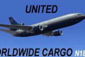 United Airlines Douglas DC-10-30F N1853U for FSX