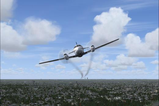 Fairchild Metroliner III Engine Smoke Effect for FSX