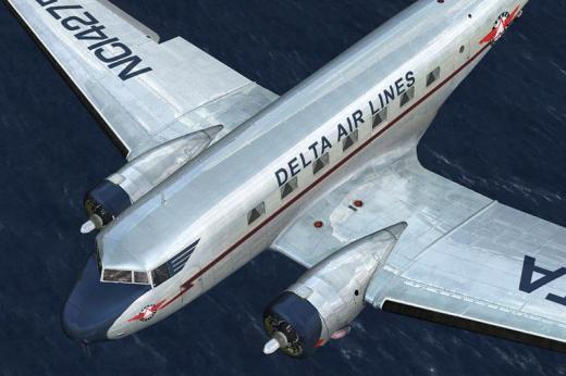 Delta Airlines Douglas DC-3 for FSX