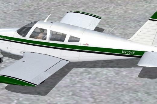 Red With Black Trim Piper Arrow for FSX