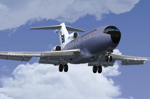 Braniff Boeing 727-100 "Jellybean Red" N7296 for FSX