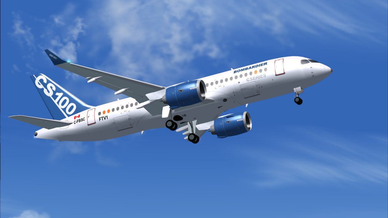 House Colors Bombardier FTV1 CSeries 100 V4.0 for FSX