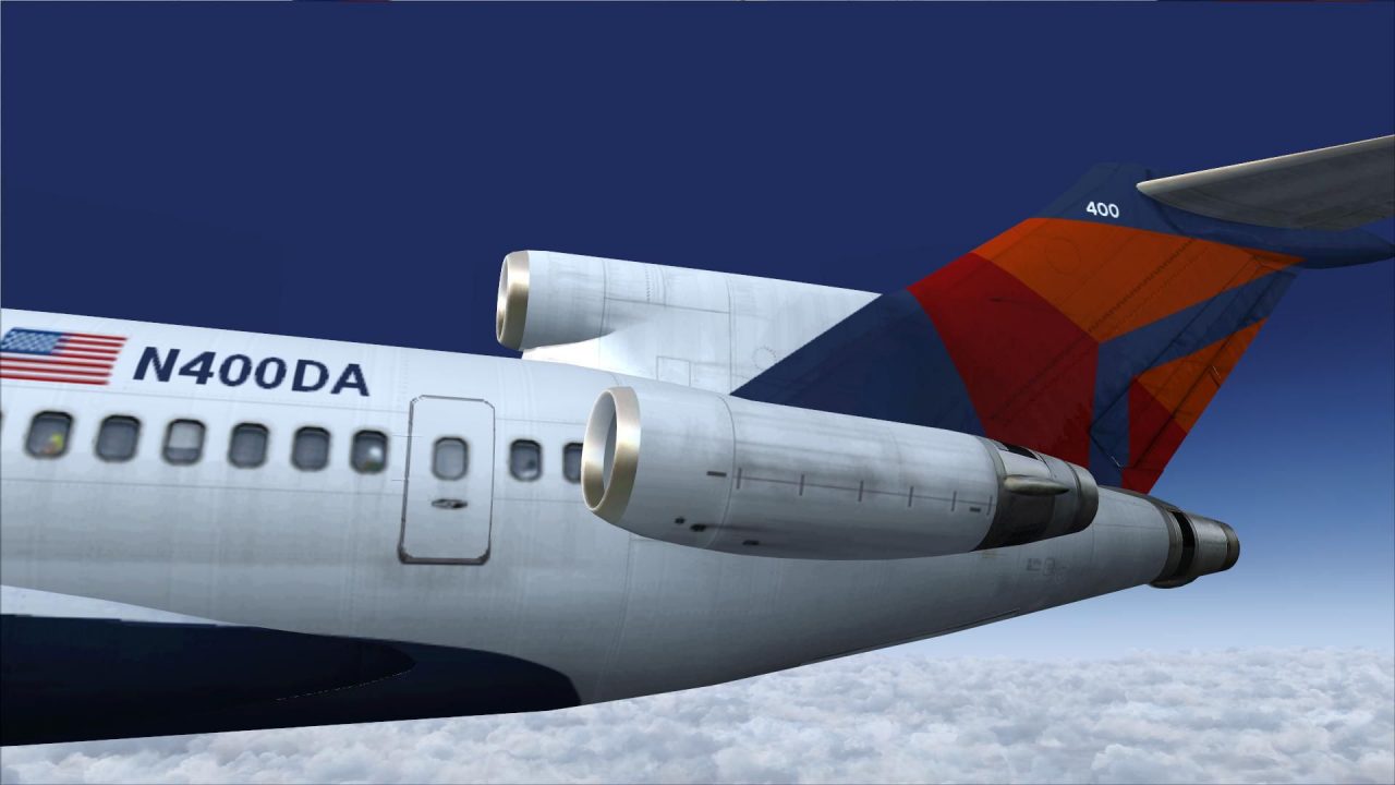 Delta Airlines Boeing 727-200 N400DA for FSX