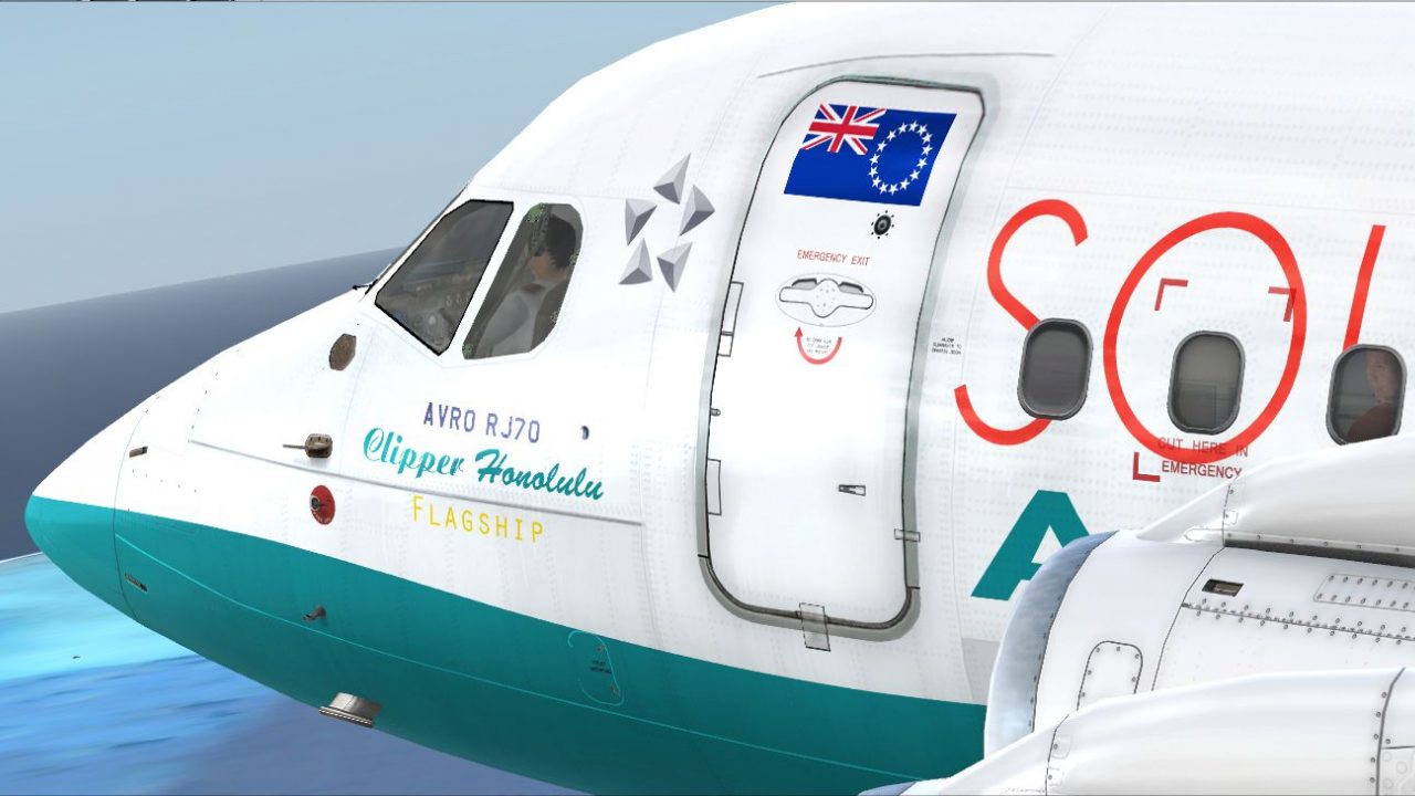 South Pacific Airways Avro RJ70 E5-BAE for FSX