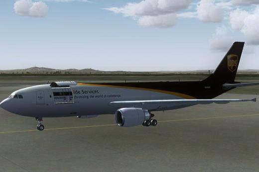 SGA UPS A300 Textures for FS2004