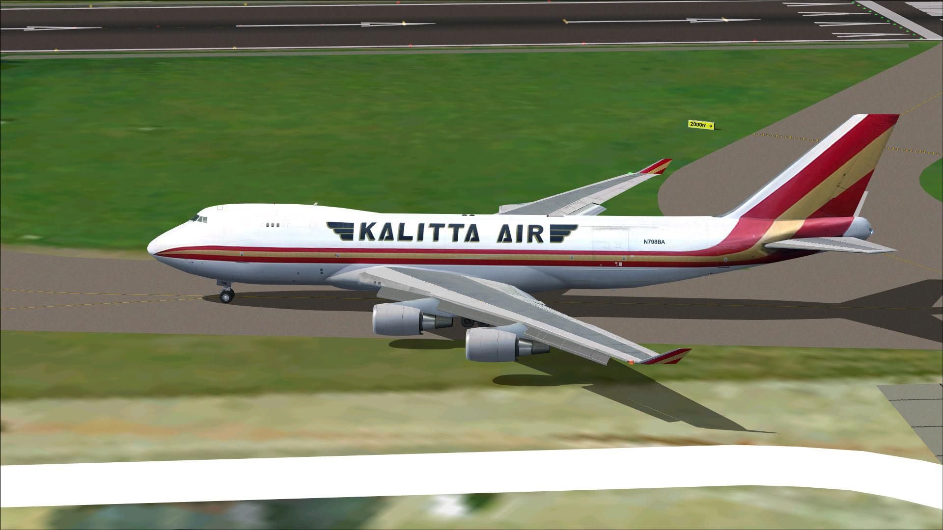 Kalitta Air Boeing 747-4HQF N798BA for FSX