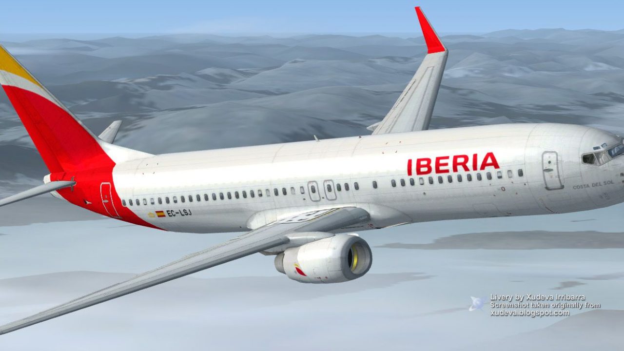 Iberia Airlines Boeing 737-856WL EC-LSJ for FSX
