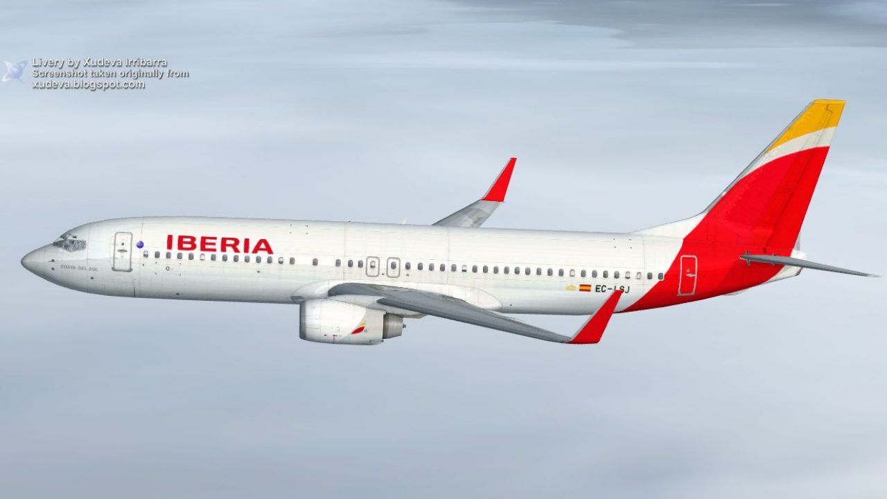 Iberia Airlines Boeing 737-856WL EC-LSJ for FSX