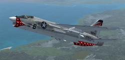 US Marines Vought F-8E Crusader of VMF-235 for FSX