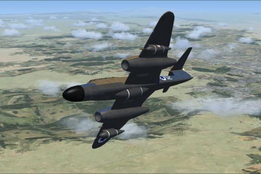 Israeli Camo Gloster Meteor FR9 for FSX