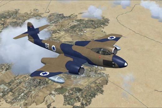 Israeli Gloster Meteor FR9 for FSX