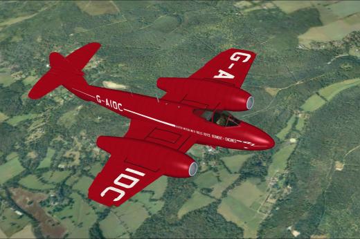 Ecuador Gloster Meteor FR9 for FSX