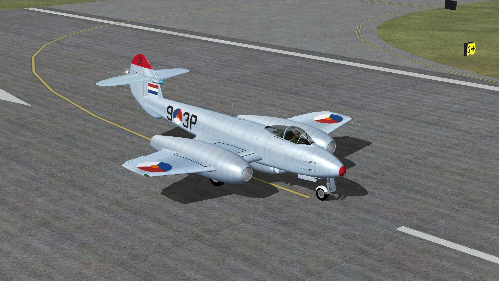 Gloster Meteor F4 RNLAF I-76 for FSX