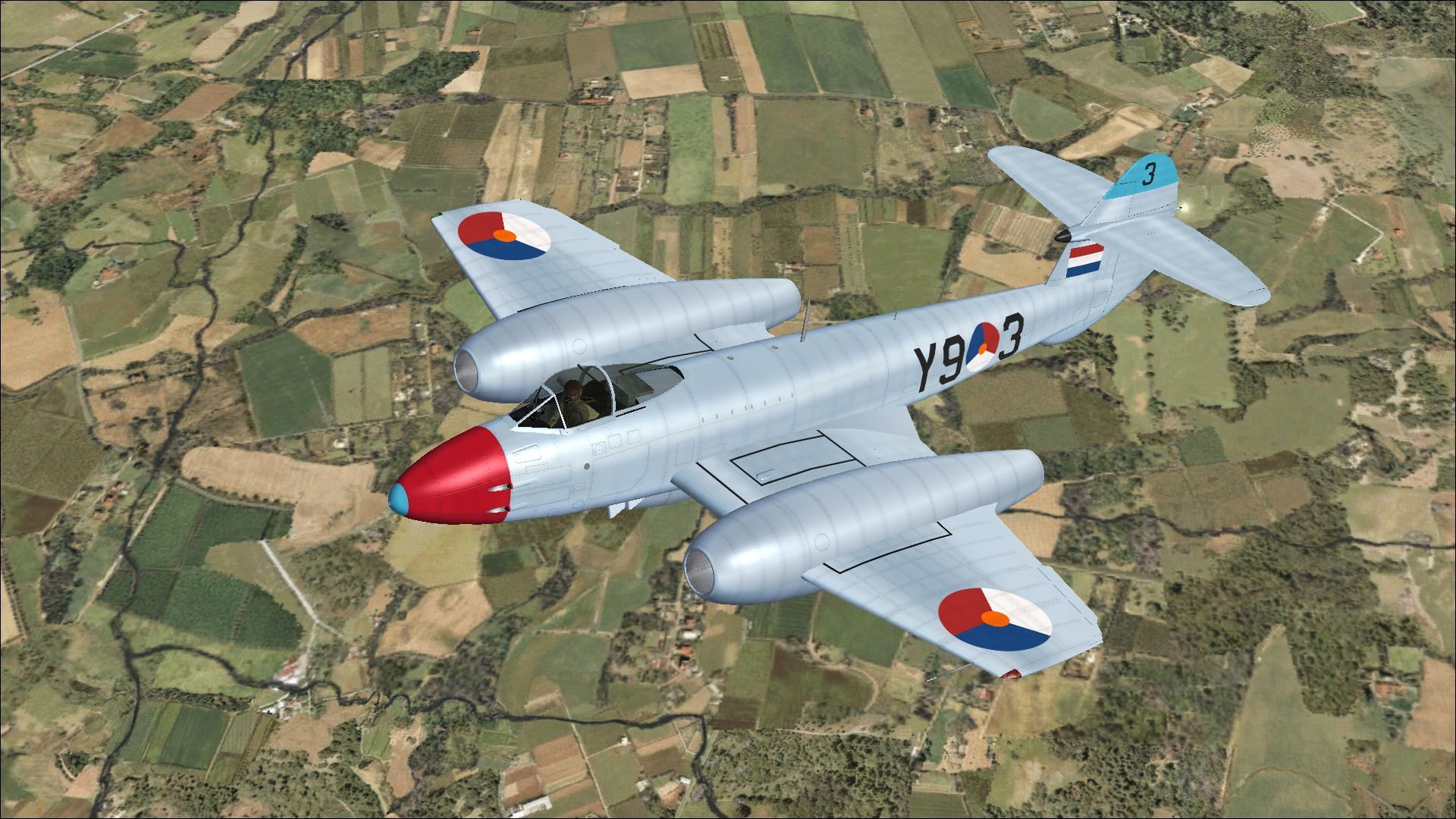 Gloster Meteor F4 RNLAF I-33 for FSX