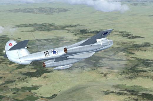 Israeli Gloster Meteor FR9 for FSX