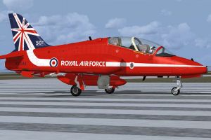 RAF Red Arrows Hawk T.1 for FSX