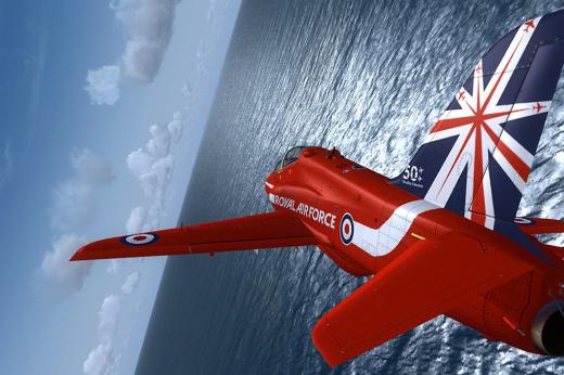 RAF Hawk T1a 'The Red Arrows' for FS2004