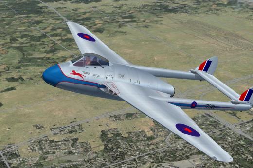 Acceleration DeHavilland Vampire for FSX