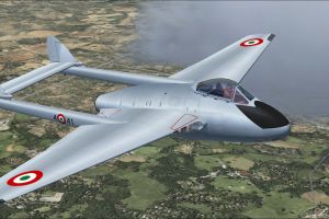 Italian de Havilland Vampire FB5 for FSX