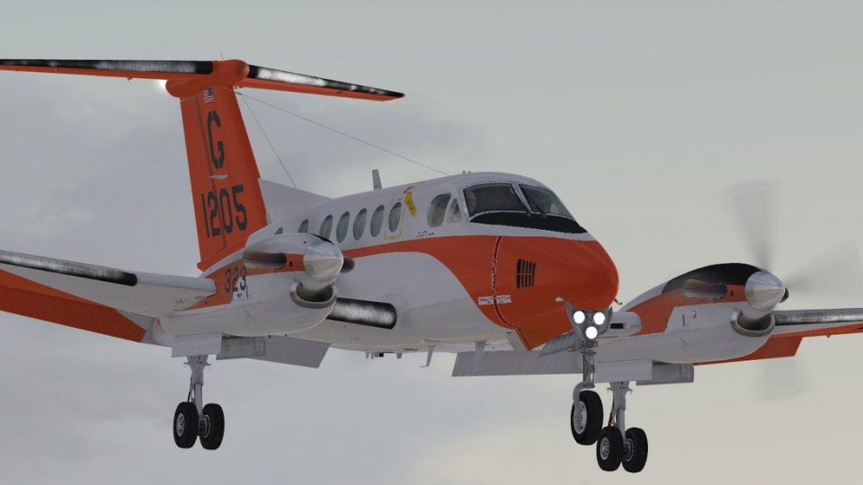 US Navy Beechcraft King Air B200 N323 for FSX